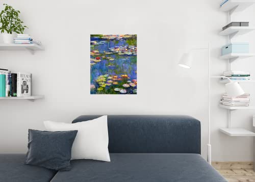 Claude Monet Water Lilies Impressionist Art Posters Claude Monet Prints Nature Landscape Painting Claude Monet Canvas Wall Art French Wall Decor Monet Art Cool Wall Decor Art Print Poster 24x36