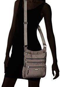 Baggallini womens Around Town Bagg With Rfid Phone Wristlet Handbags, Gray, One Size US