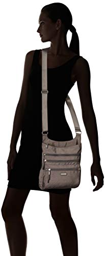 Baggallini womens Around Town Bagg With Rfid Phone Wristlet Handbags, Gray, One Size US