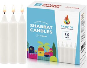 israel candle shabbat candles shabbos 3 hr. – 12 ct.