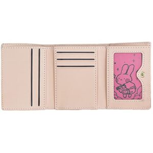 Sweet Dream Women Cute Small Pink Wallet Card Holder Short Trifold Wallet Lady Coin Purse