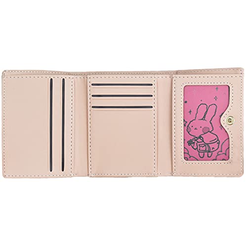 Sweet Dream Women Cute Small Pink Wallet Card Holder Short Trifold Wallet Lady Coin Purse