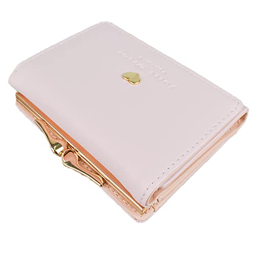 Sweet Dream Women Cute Small Pink Wallet Card Holder Short Trifold Wallet Lady Coin Purse