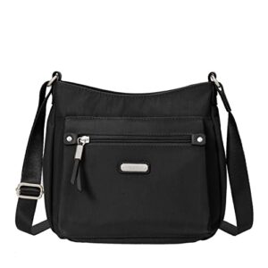 Baggallini womens Uptown Bagg With Rfid Wristlet Handbags, Black, One Size US