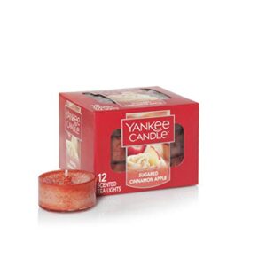 yankee candle sugared cinnamon apple 12 tea lights