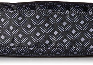 Baggallini Slim Crossbody Hobo, Black Diamond Print