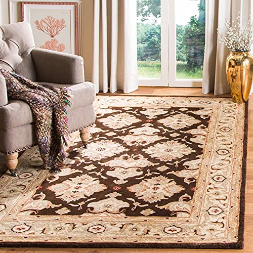 SAFAVIEH Heritage Collection 2' x 3' Black/Ivory HG817A Handmade Traditional Oriental Premium Wool Accent Rug