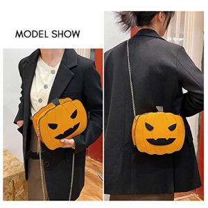 KUANG! Women Pumpkin Shoulder Bag Novelty Devil Crossbody Purse Fashion Halloween Trick or Treat Purses and Handbags