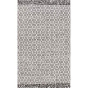 nuLOOM BeeHive Tassel Wool Area Rug, 7' 6" x 9' 6", Grey