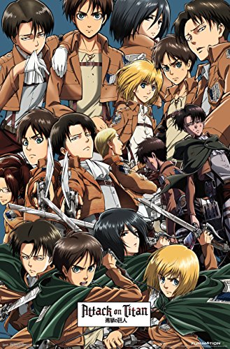 Trends International Attack on Titan - Collage Wall Poster, 22.375" x 34", Unframed Version