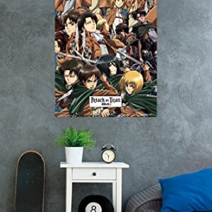 Trends International Attack on Titan - Collage Wall Poster, 22.375" x 34", Unframed Version