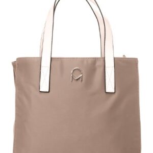 Noble Mount Peppy Nylon Tote Handbag - Taupe