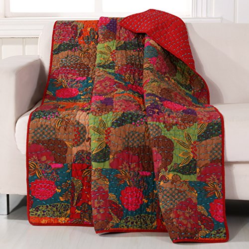 Greenland Home Jewel Quilted Throw, Multi