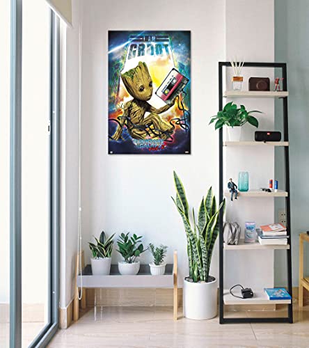 POSTER STOP ONLINE Guardians of The Galaxy Vol. 2 - Movie Poster/Print (I AM Groot - Baby Groot with Mixtape Vol. 2) (Size 24" x 36")