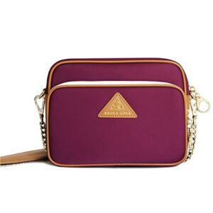 arden cove full anti-theft waterproof cross-body bag (23″ drop length, maroon)