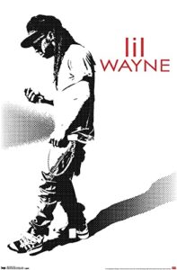 trends international lil wayne – hustle wall poster, 22.375″ x 34″, unframed version