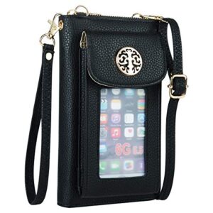 heaye crossbody bags purses for women, phone wallet purse cross body bag gift black