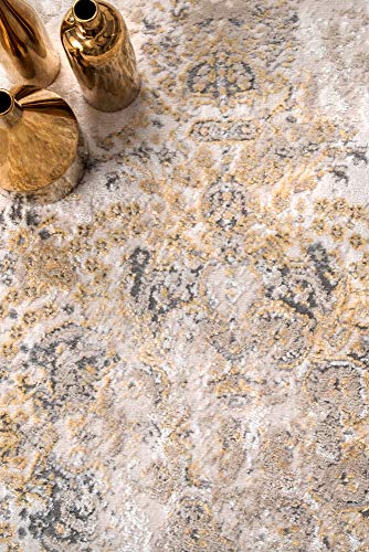 nuLOOM Vintage Medallion Jodee Area Rug, 8' x 10', Gold