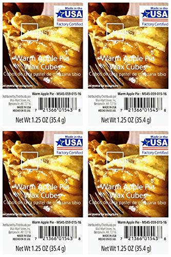 Mainstays Warm Apple Pie Wax Cubes - 4-Pack