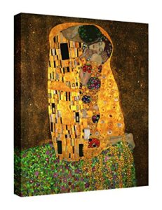 eliteart-the kiss by gustav klimt giclee art canvas prints