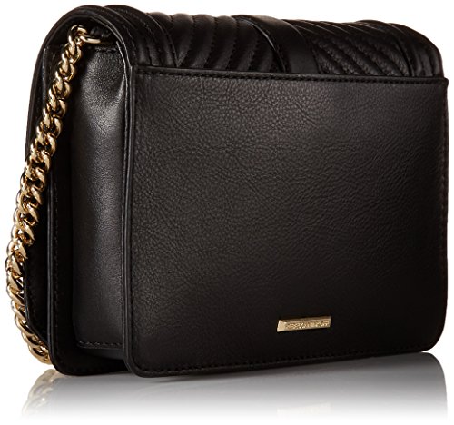 Rebecca Minkoff womens Chevron Quilted Small Love Crossbody, Black, One Size US