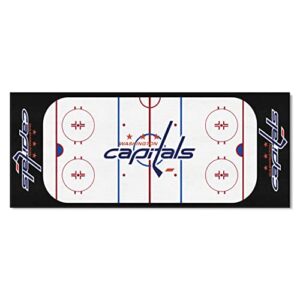 fanmats 10565 washington capitals rink runner – 30in. x 72in. – “capitals” logo