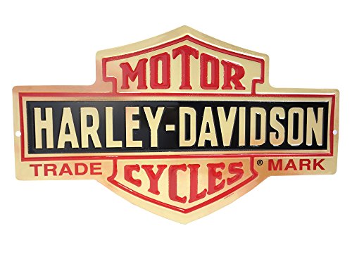 Harley-Davidson Distressed Long Bar & Shield Tin Sign 15.5 x 9.5 Inch 2010131