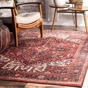 nuloom shantelle transitional area rug, 9 ft x 12 ft, brick