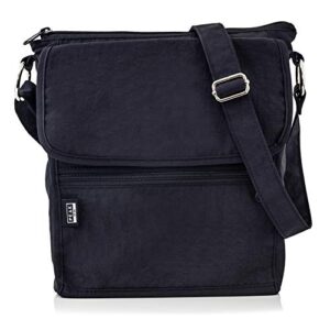 nylon crossbody purse – hidden rfid pocket – includes lifetime lost & found id