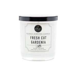 dw home medium single wick candle, fresh cut gardenia