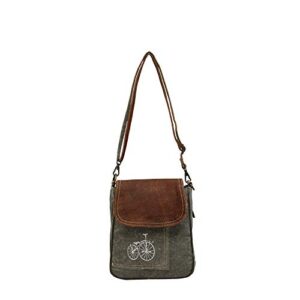 myra bags bicycle upcycled canvas shoulder bag s-0798