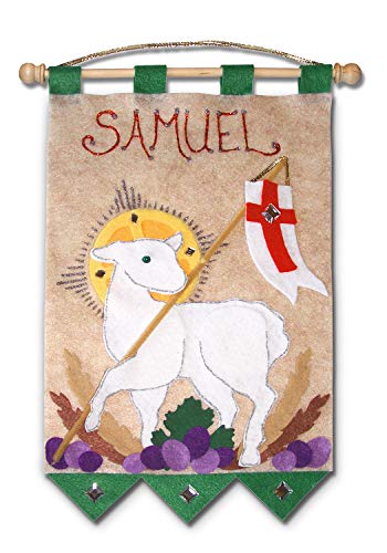 First Communion Banner Kit - 9 x 12 - Lamb - Green