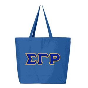 sigma gamma rho jumbo canvas tote