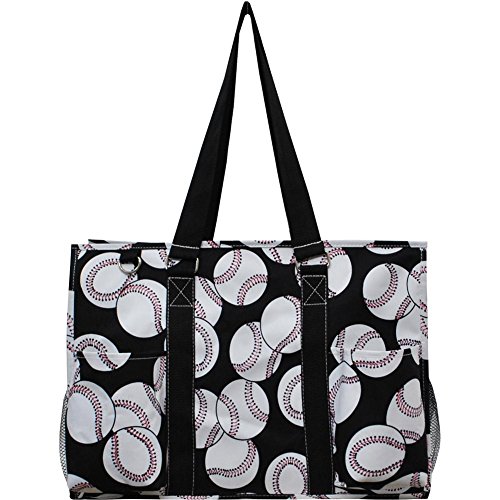 NGIL Ocean Themed Prints Large Travel Caddy Organizer Tote Bag (Baseball Print)