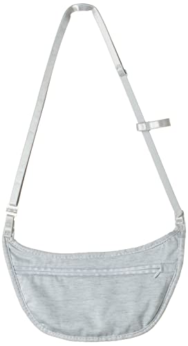 Travelon Women's Ladies Undergarment Crossbody Pouch, Gray, 7 x 4.25 x .1