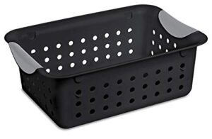 sterilite® ultratm small black basket (11.0 x 8.0 x 4.0)