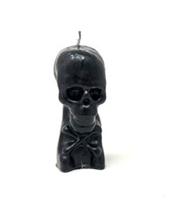 vrinda ® decorative candle skeleton black