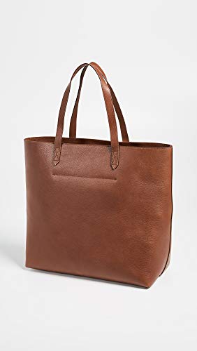 Madewell Women's Zipper Transport Tote, English Saddle, Tan, Brown, One Size