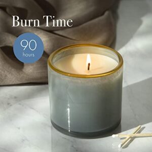 LAFCO New York Signature Candle, Sea & Dune - 15.5 oz - 90-Hour Burn Time - Reusable, Hand Blown Glass Vessel - Made in The USA