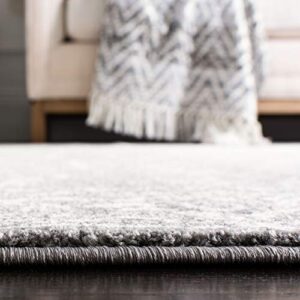 SAFAVIEH Evoke Collection 2'2" x 5' Grey/Ivory EVK270S Shabby Chic Distressed Non-Shedding Living Room Bedroom Area Rug