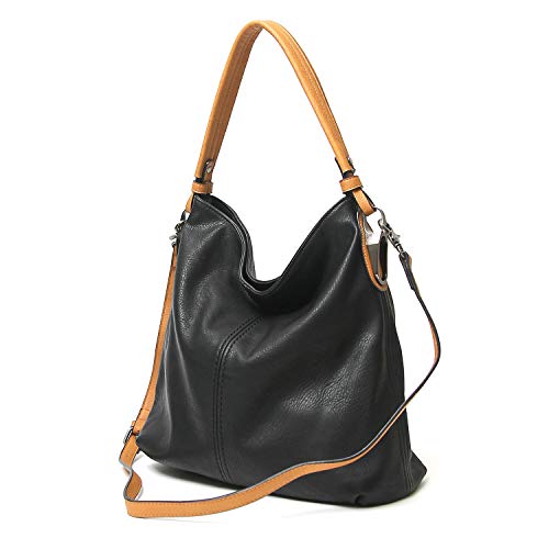 Janin Handbag Bucket Style Hobo Shoulder Bag with Extra Longer Strap