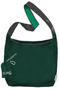 chicobag repete crossbody sling with carabiner clip | recycled crossbody bag | eco friendly | green coral