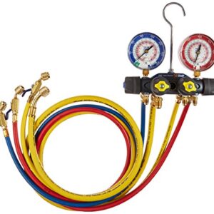 Yellow Jacket 49968 Charging Manifold,,Red/Blue