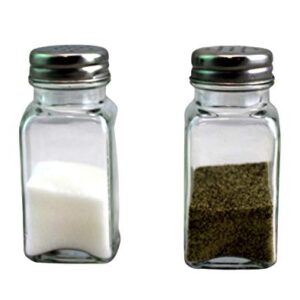 Salt and Pepper Shaker Set (Clear Glass)