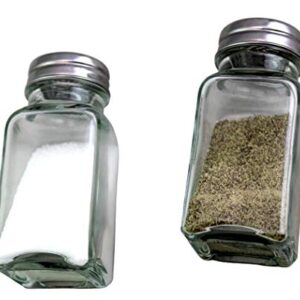 Salt and Pepper Shaker Set (Clear Glass)