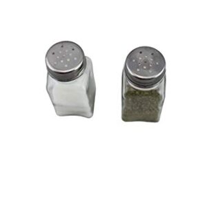 Salt and Pepper Shaker Set (Clear Glass)