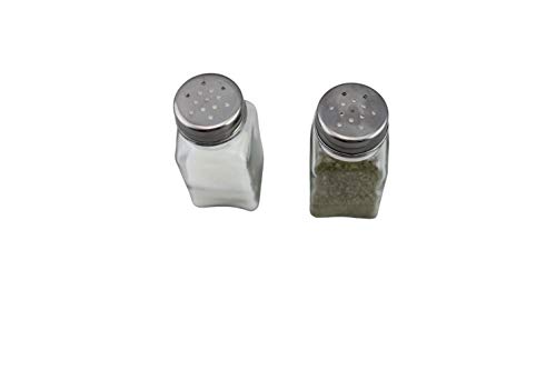 Salt and Pepper Shaker Set (Clear Glass)