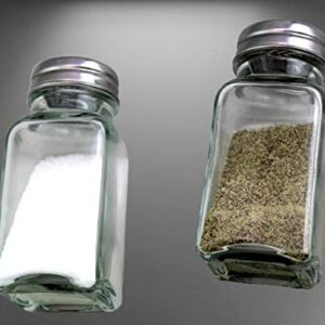 Salt and Pepper Shaker Set (Clear Glass)