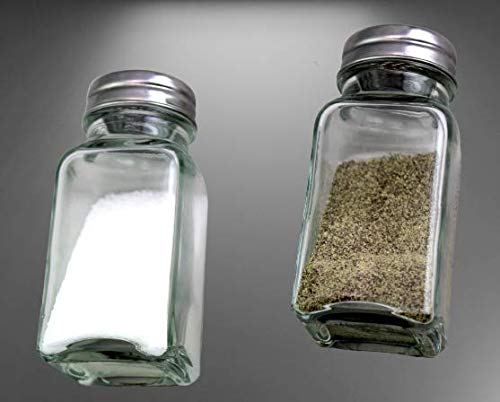 Salt and Pepper Shaker Set (Clear Glass)