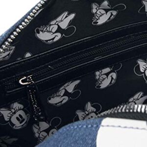 Loungefly Minnie Mouse Blue Denim Tote Handbag Purse Bag WDTB1755